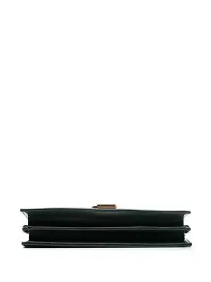 Saint Laurent 2019 Smooth Calfskin Monogram Cassandra Clasp Shoulder Bag - Green