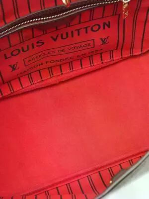 LOUIS VUITTON 2015 Damier Ebene Neverfull Pm Tote Bag - Brown