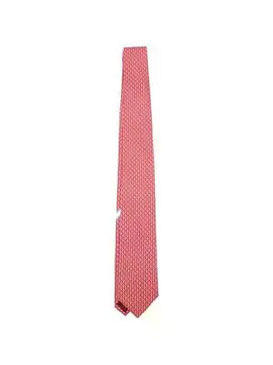 FERRAGAMO Printed Necktie - Red