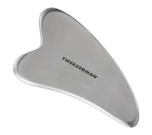 TWEEZERMAN Stainless Steel Gua Sha - Silver