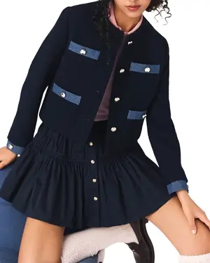 Maje Vitanat Jacket - Navy