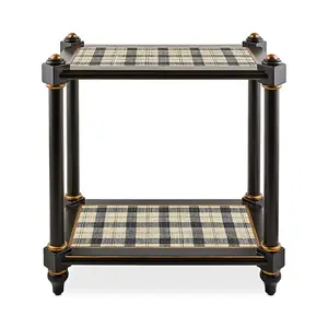 MACKENZIE-CHILDS Mad For Plaid Accent Table - Multi