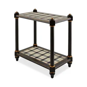 MACKENZIE-CHILDS Mad For Plaid Accent Table