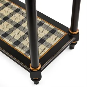 MACKENZIE-CHILDS Mad For Plaid Accent Table