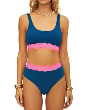 Beach Riot Marin Bikini Top Colorblock