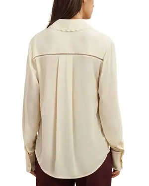 REISS Clara Tipped Cuff Shirt
