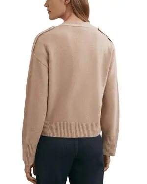 REISS Maya Cardigan Sweater - Beige Beutral