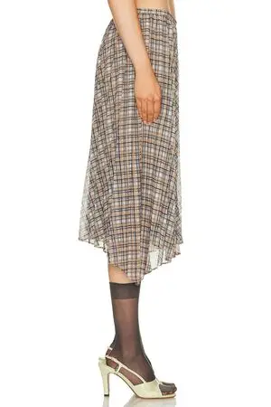 Acne Studios Ibo Pleated Skirt - Grey