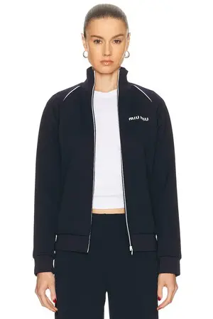 Miu Miu High Neck Track Jacket