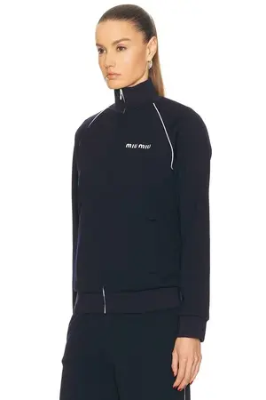 Miu Miu High Neck Track Jacket