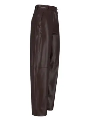 Max Mara Eco-leather Straight Leg Trousers