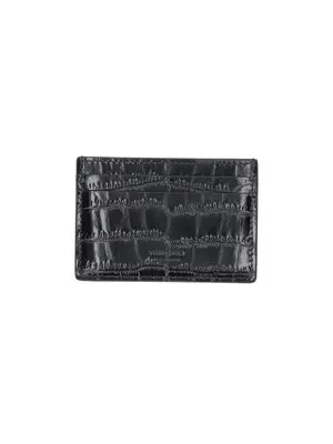 TOM FORD Printed Leather Card Holder - Black