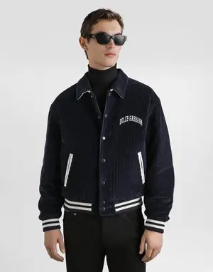 Dolce & Gabbana Corduroy Bomber Jacket