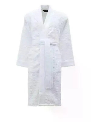 Philipp Plein Kimono Hexagon Bath Robe - White