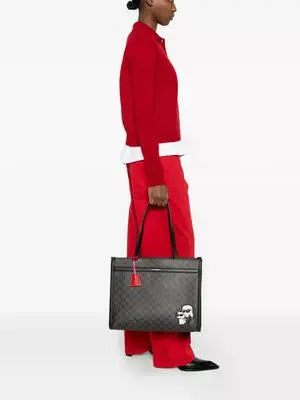 Karl Lagerfeld Logo-appliqué Tote Bag - Brown