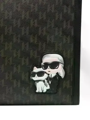Karl Lagerfeld Logo-appliqué Tote Bag - Brown