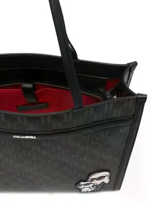 Karl Lagerfeld Logo-appliqué Tote Bag - Brown