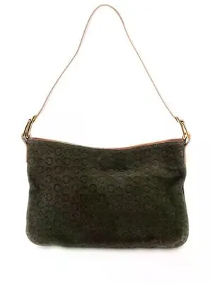 Celine 2000 Macadam Suede Shoulder Bag