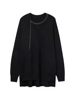 Y’s Zigzag-topstitch Sweatshirt