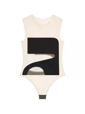 COURREGES Cut-out Detail Bodysuit - Black