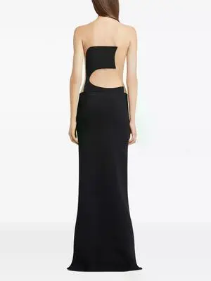 COURREGES Cut-out Detail Bodysuit - Black