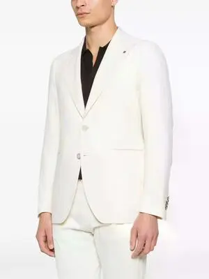 Tagliatore Brooch-detail Blazer - Yellow