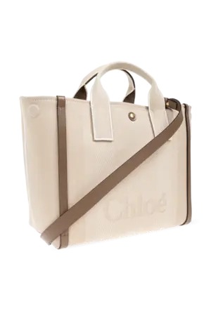 Chloé Carry Medium Shopper Bag - Beige
