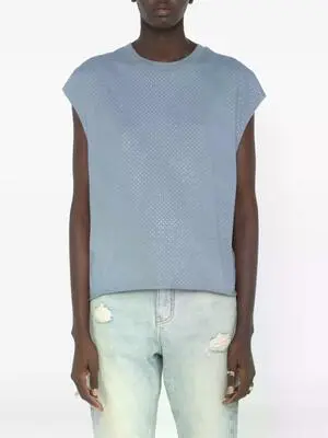 Zadig&Voltaire Cloe Rhinestone T-shirt - Blue