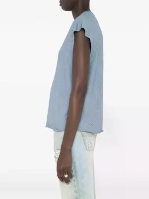 Zadig&Voltaire Cloe Rhinestone T-shirt - Blue