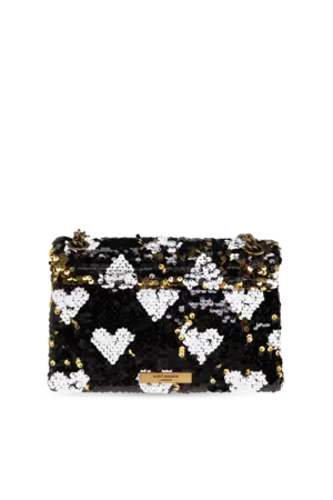 Kurt Geiger Sequin Kensington Shoulder Bag - Black