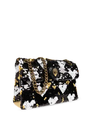 Kurt Geiger Sequin Kensington Shoulder Bag - Black
