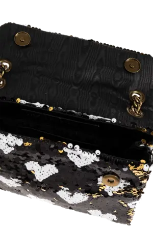 Kurt Geiger Sequin Kensington Shoulder Bag - Black