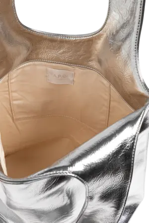 A.p.c. Ninon Small Tote Bag - Silver