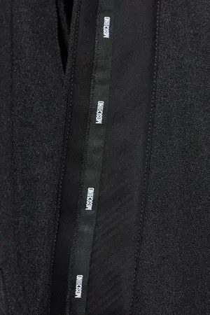 Moschino Stand-up Collar Zip-up Sweatshirt - Black