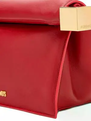 Jacquemus Rond Carré Clutch Bag With Golden Hardware
