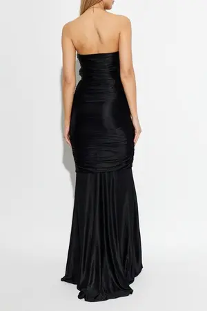 Balmain Draped Gown - Black
