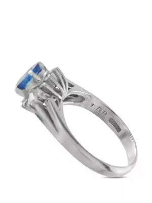 LB EXCLUSIVE Sapphire And Diamond Platinum Ring