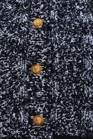 Balmain Tweed Bomber Jacket