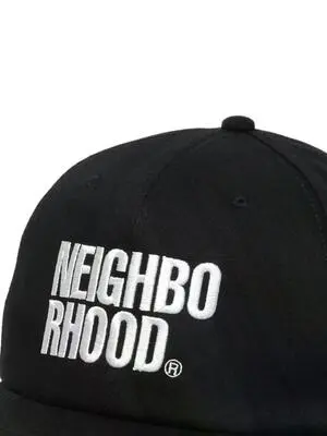 NEIGHBORHOOD Logo Embroidered Cap - Black