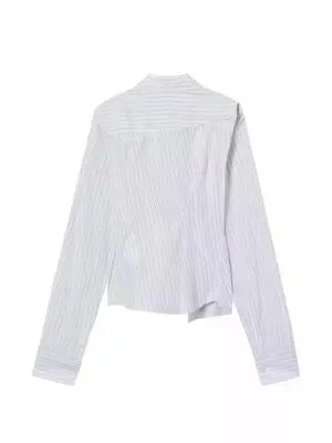 We11Done Striped Collared Shirt