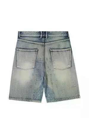 We11Done Embroidered Denim Shorts
