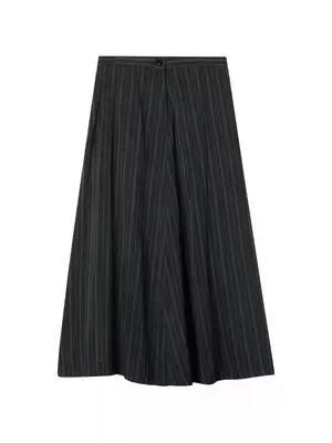 Y’s Pinstriped Midi Skirt