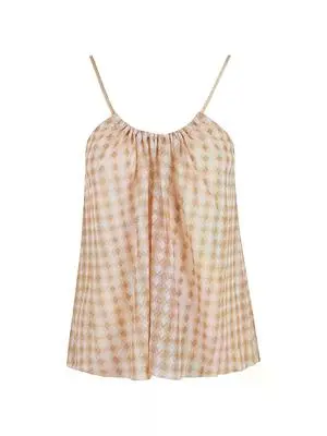 FORTE_FORTE Diamond-pattern Sleeveless Top