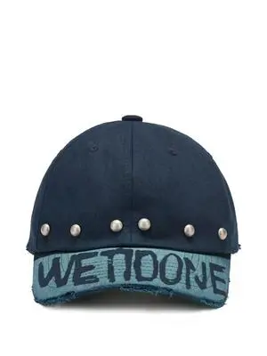 We11Done Studded Baseball Cap - Black