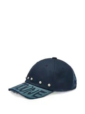 We11Done Studded Baseball Cap - Black