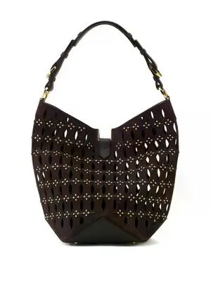 LANVIN Cutout Studded Bucket Bag