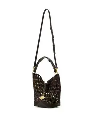 LANVIN Cutout Studded Bucket Bag