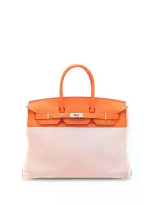 Hermès 2023 Toile H And Swift Fray Birkin 35 Handbag