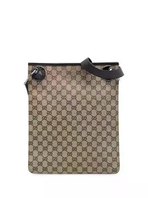 Gucci Gg Canvas Eclipse Crossbody Bag - Brown