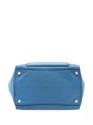 Prada Vitello Daino Front Pocket Open Convertible Tote Satchel